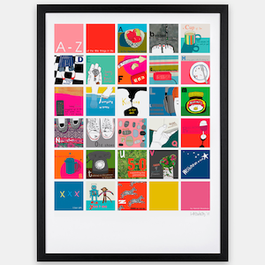 A-Z of the Little Things in Life - A1 Litho Poster Print by Hannah ...