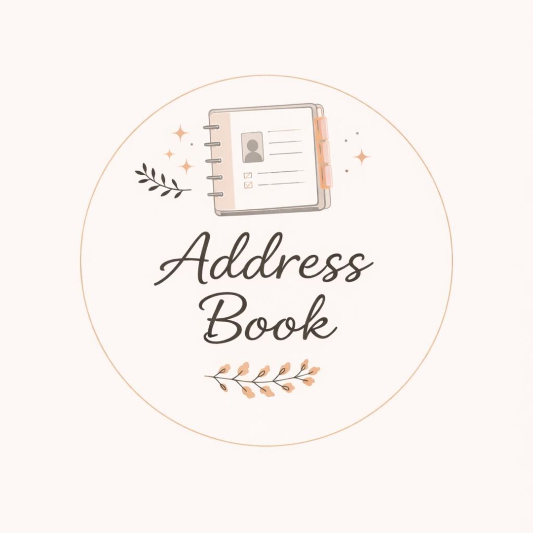 Editable Contacts List, Fillable Address Book, Contacts Organizer ...