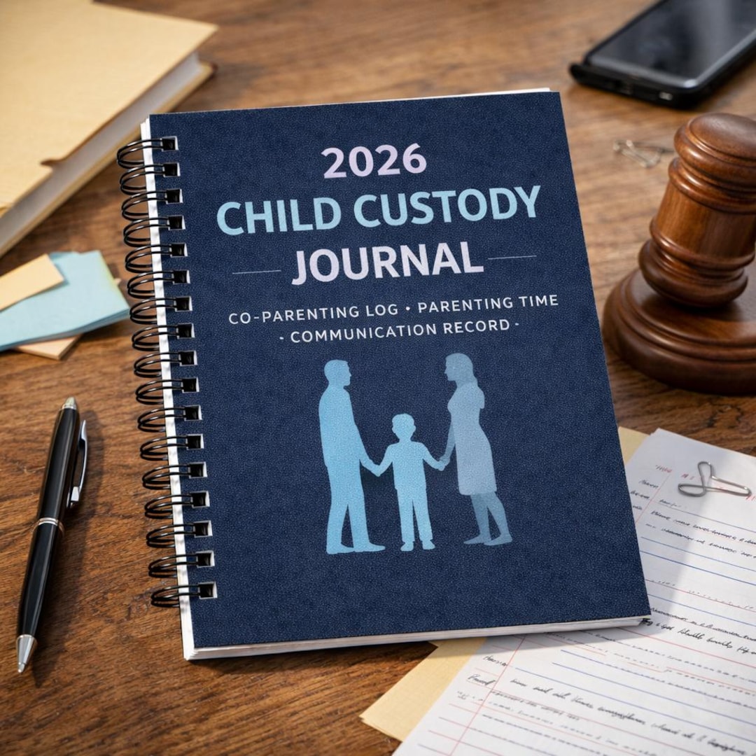 2026 Child Custody Journal | Co-parenting Log, Parenting Time ...