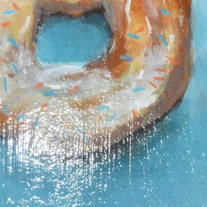Small Acrylic Painting of a Donut - Etsy