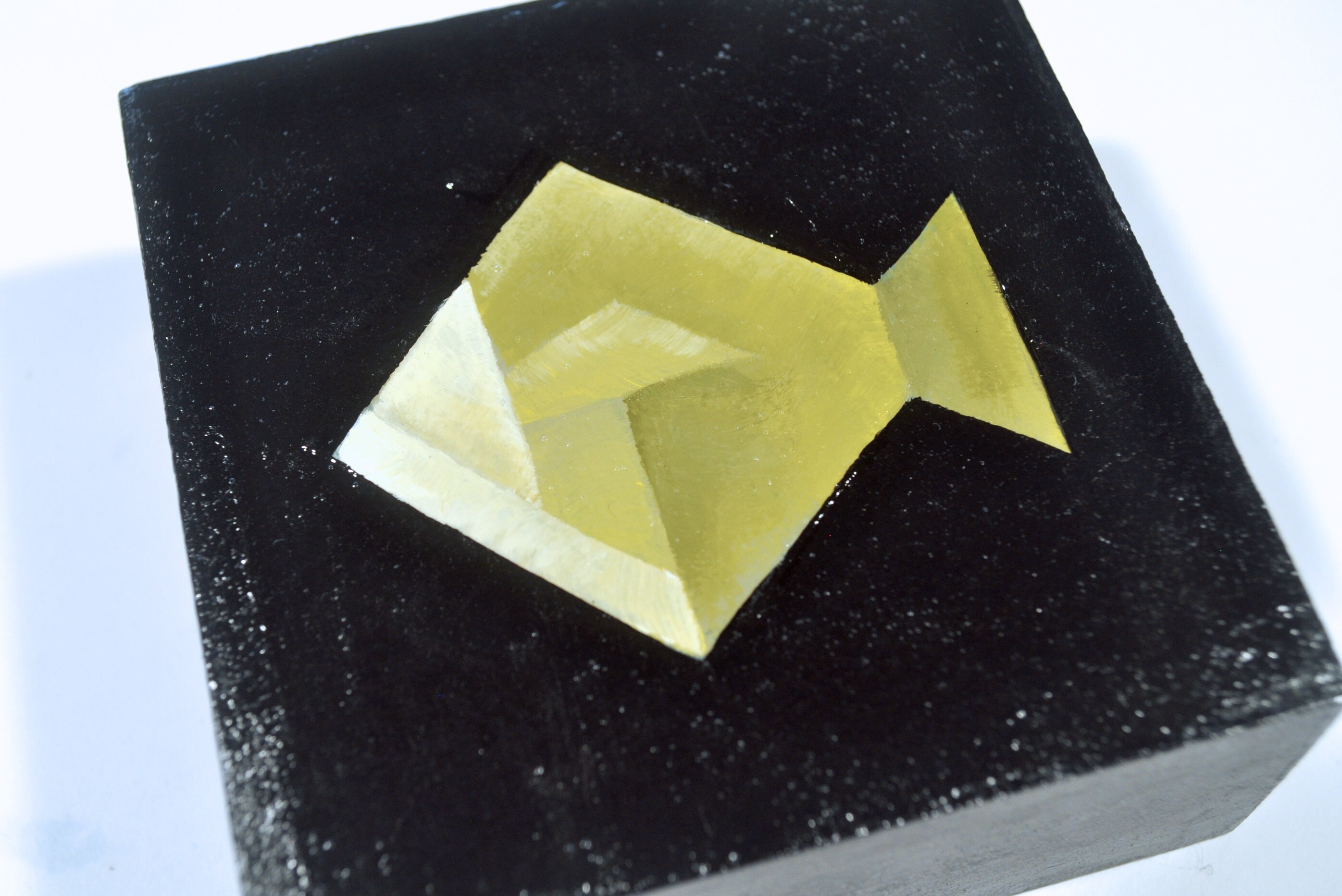 Mini Acrylic Painting Origami Fish OOAK - Etsy