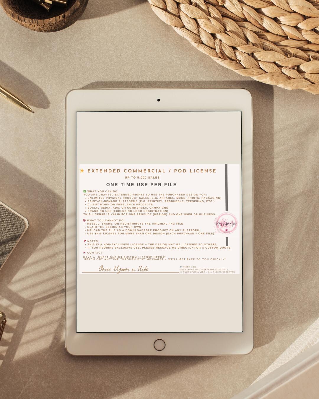 Extended Commercial Use License – Digital Download - Etsy