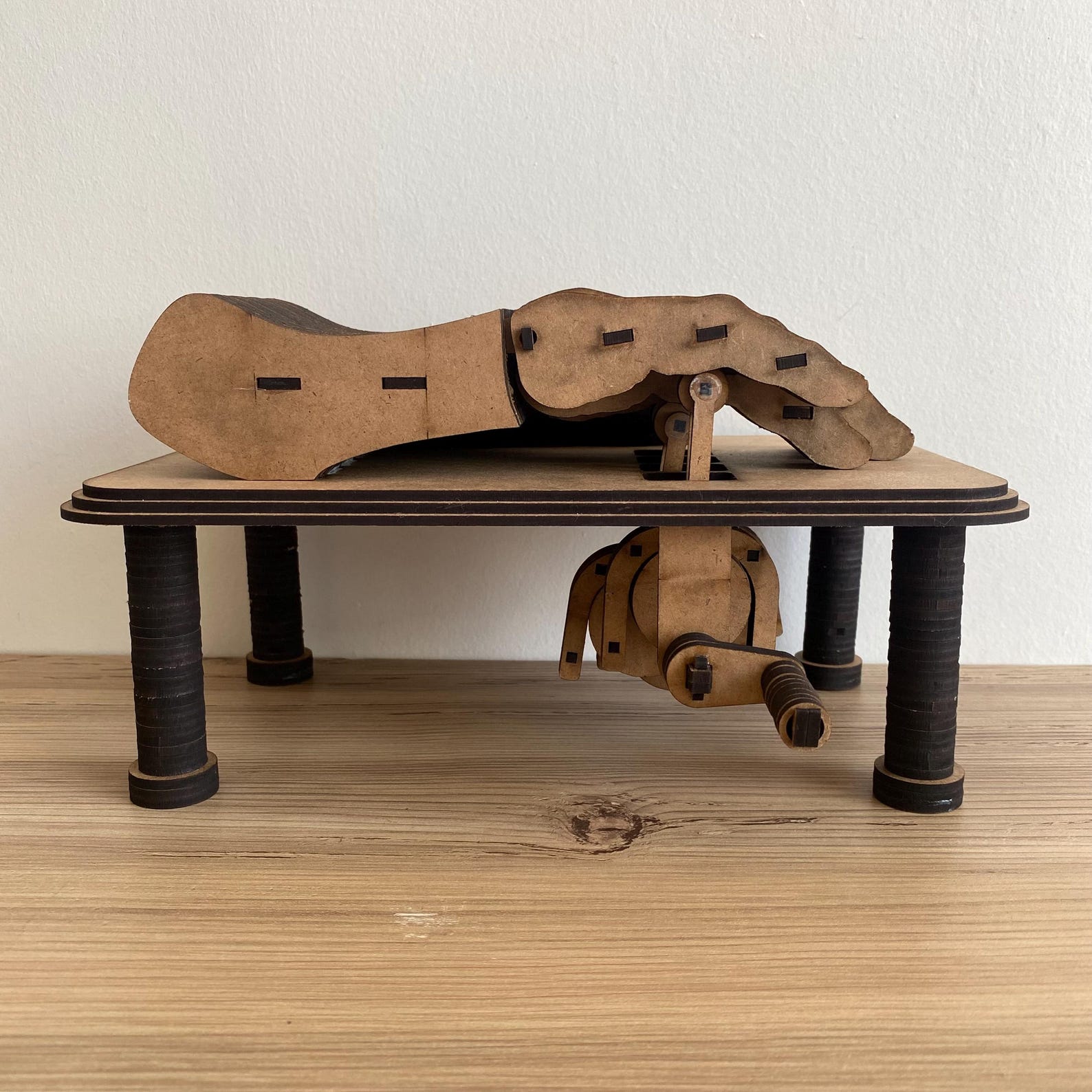 The "waiting Hand" Automata - Kinetic Sculpture - Instructions Included ...