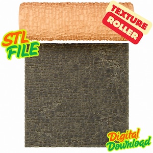 Texture Roller Cobblestone Stl - Etsy