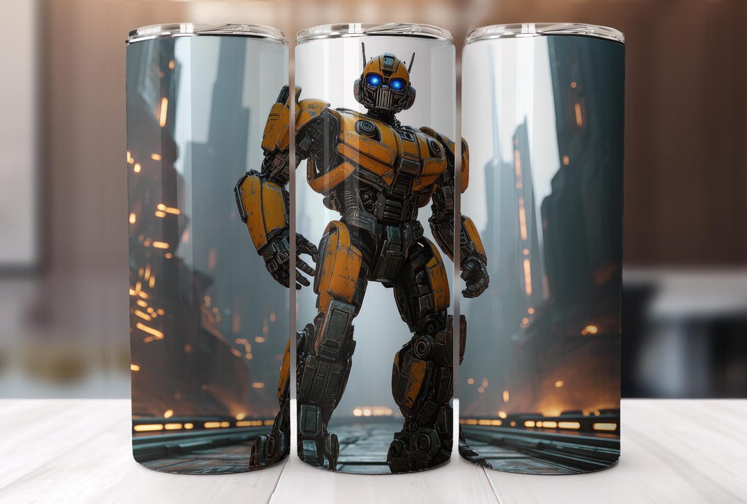 Bumblebee Tumbler Wrap, 20oz Transformers Wrap PNG, Tumbler Sublimation ...