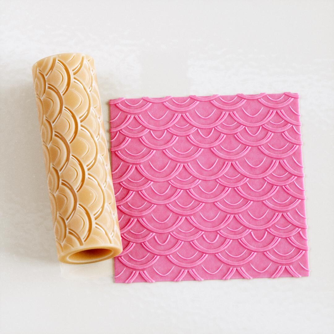 Dragon Scale Texture Roller Model 01 | Seamless Polymer Clay Texture ...