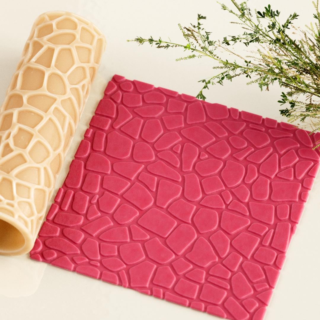 Cobblestone Texture Roller | Seamless Polymer Clay Texture Roller ...