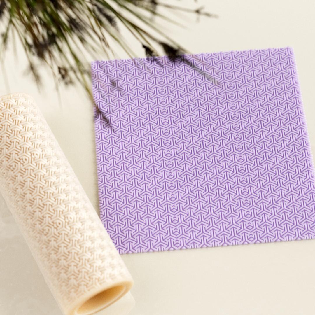 Geometric Texture Roller | Seamless Geometric Clay Texture Roller ...