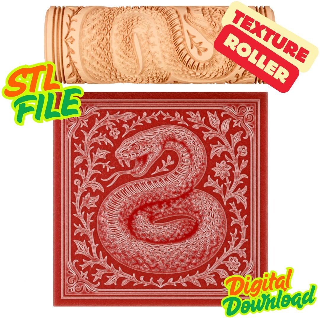 Snake Texture Roller STL File – Digital Download - Etsy