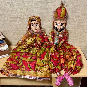 Kathputli Puppets: Traditional Indian Dolls, 22" Tall - Etsy