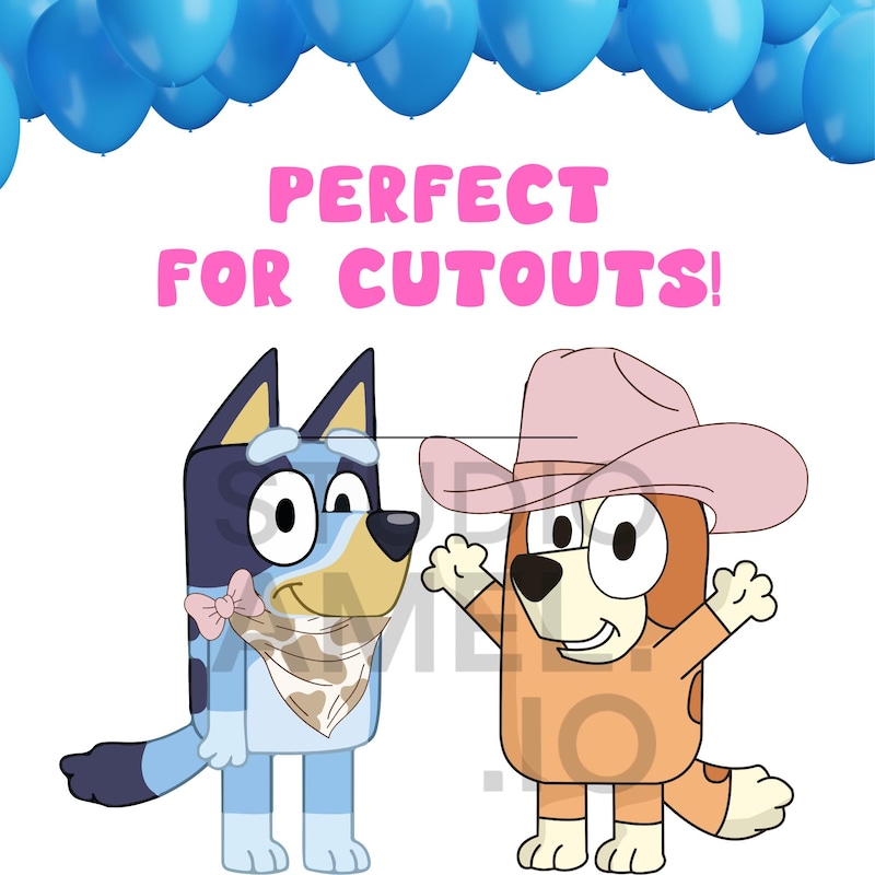 Bluey Characters for Cutout - Etsy UK