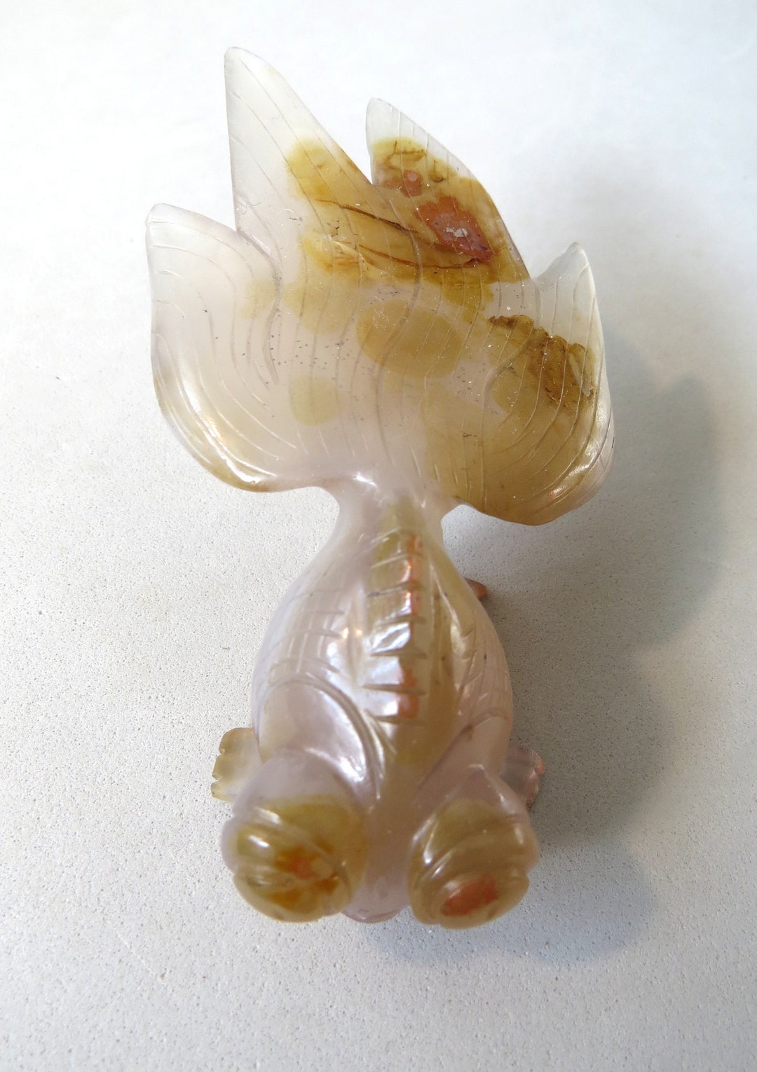 Antique Chinese Jade Koi Fish Natural Carving Figurine Statue - Etsy
