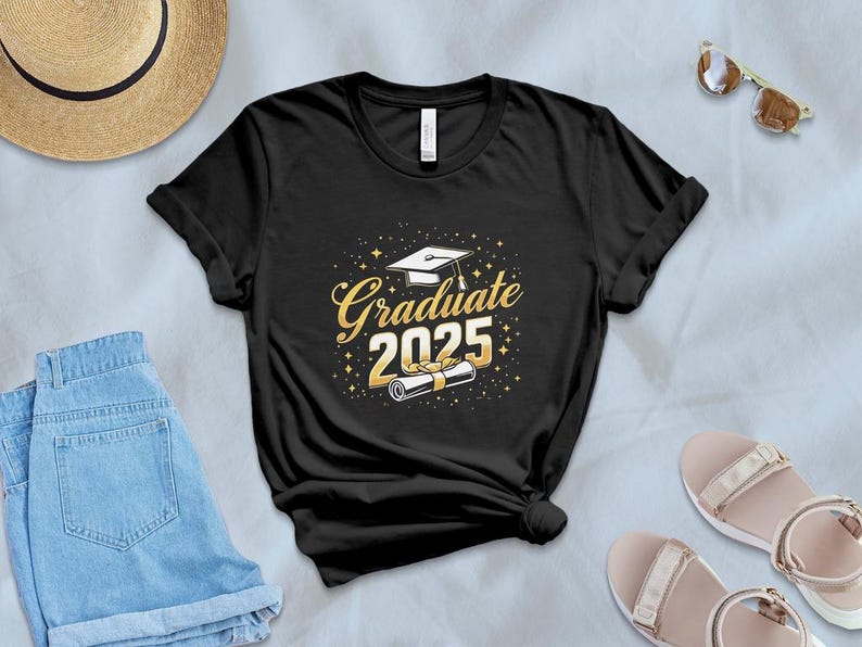 Graduate 2025 | Graduation Cap Diploma Design | Class of 2025 PNG ...
