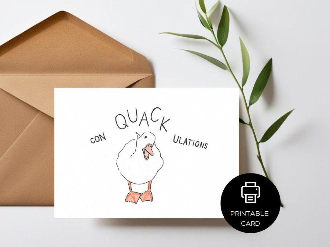 Printable Birthday Card, Funny Greeting Card, Digital Download ...