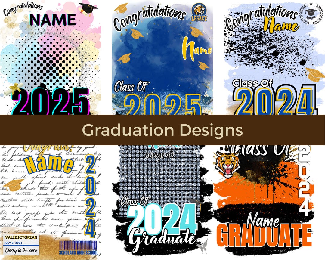 Graduation Bootleg Editable Template | Custom 2025 Design | Digital ...