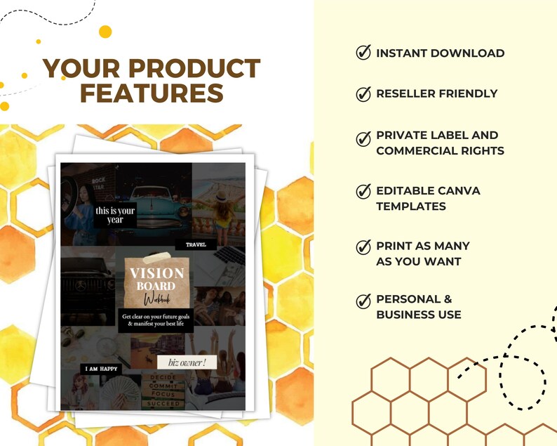 2026 Vision Board Kit: Printable Photos, Affirmations - Etsy