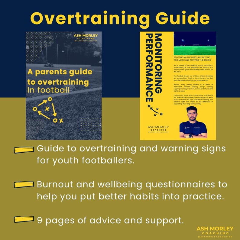 A Parents Guide to Overtraining in Youth Football - Etsy