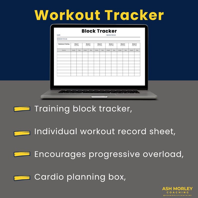 Workout and Training Block Tracker - Etsy