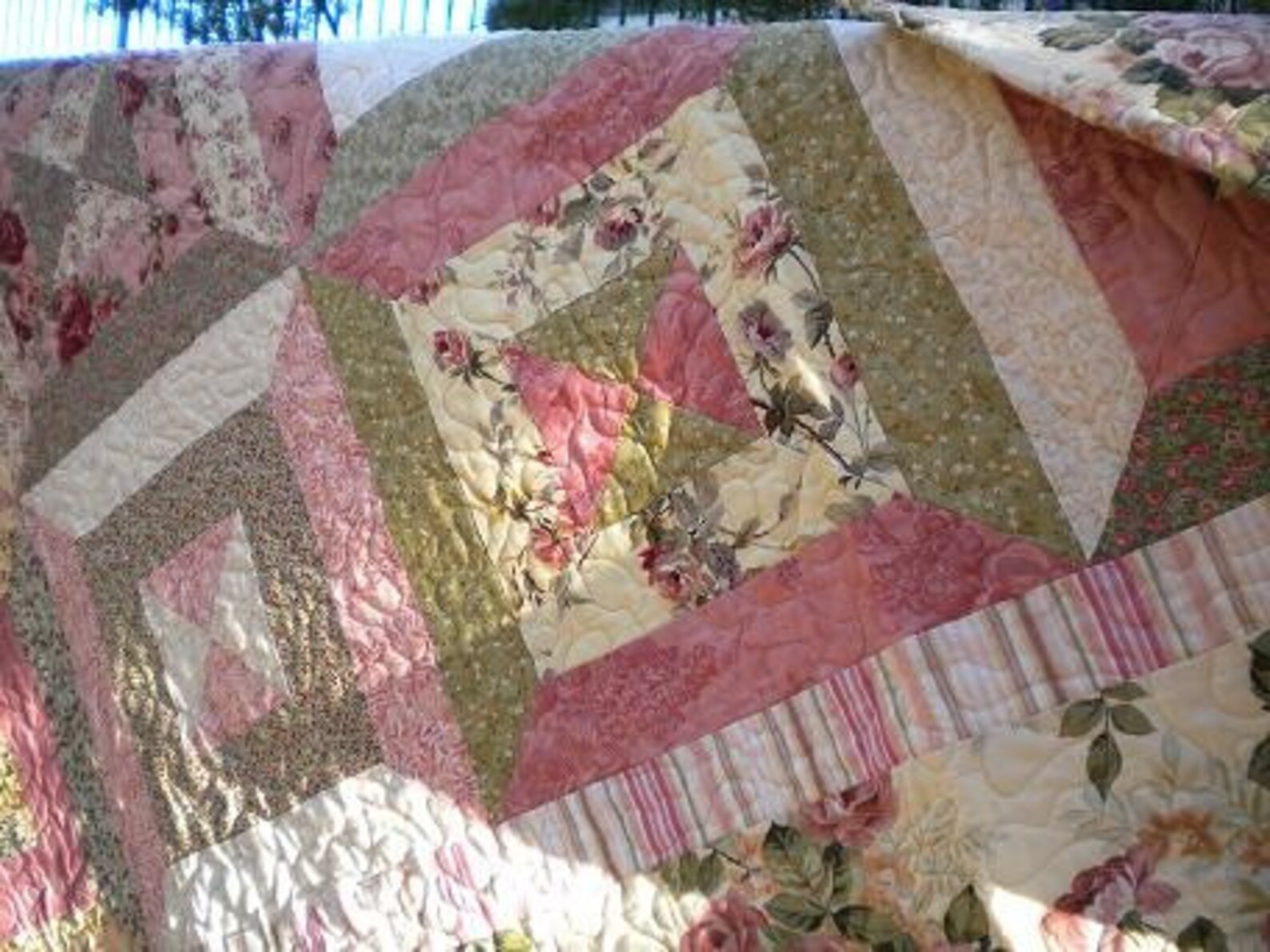Spring Fever Quilted Throw - Etsy