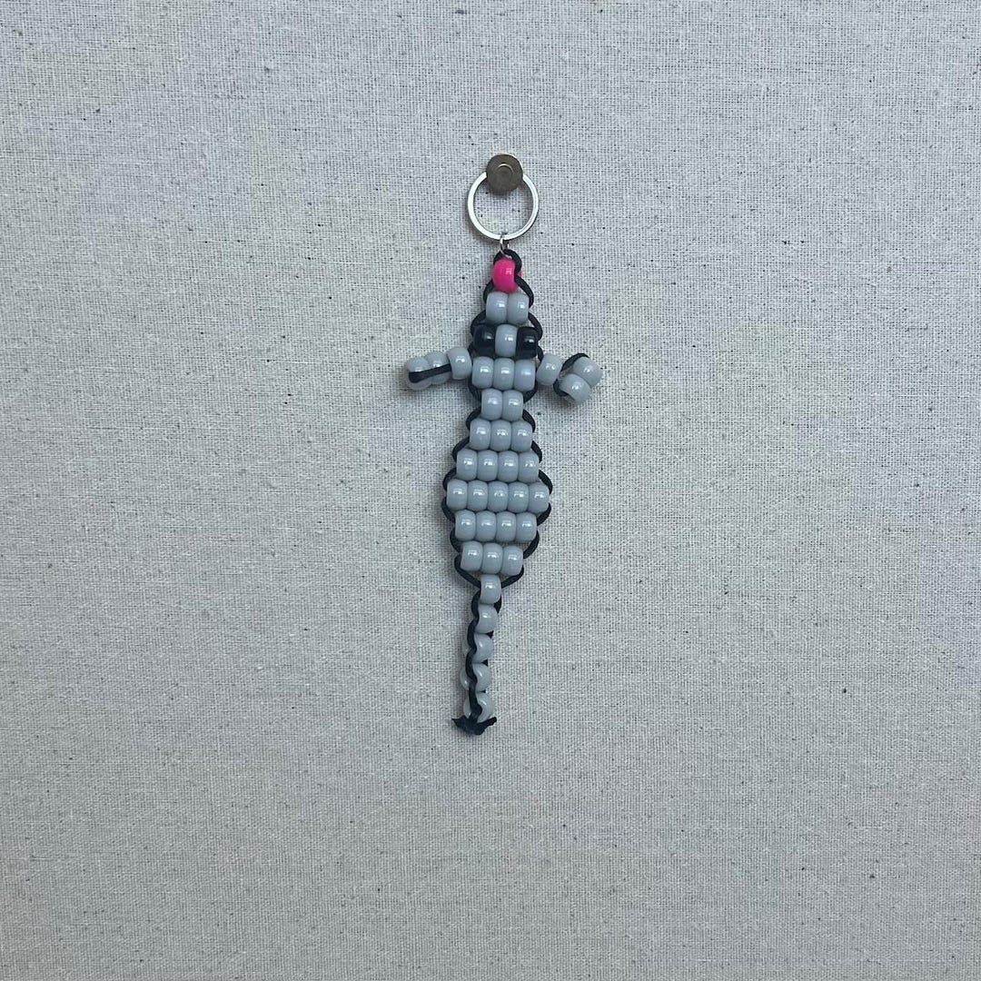 Mouse Bead Pet Keychain | Mouse Bead Buddy | Beaded Mouse Keychain ...