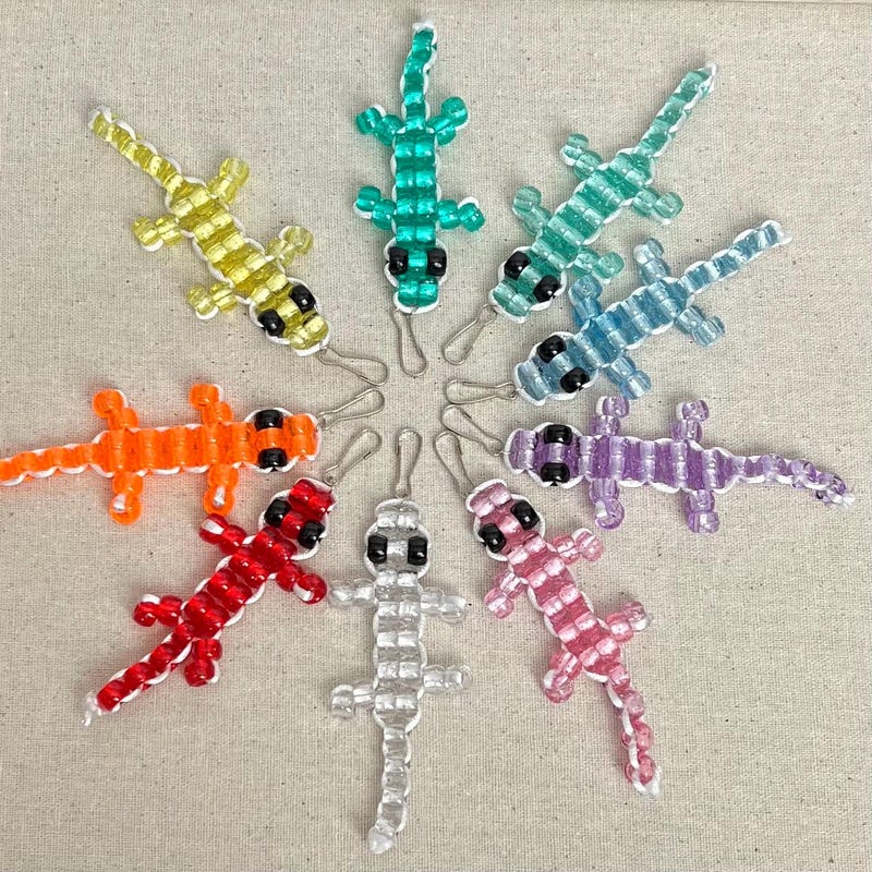 Beaded Animal Keychain - Etsy