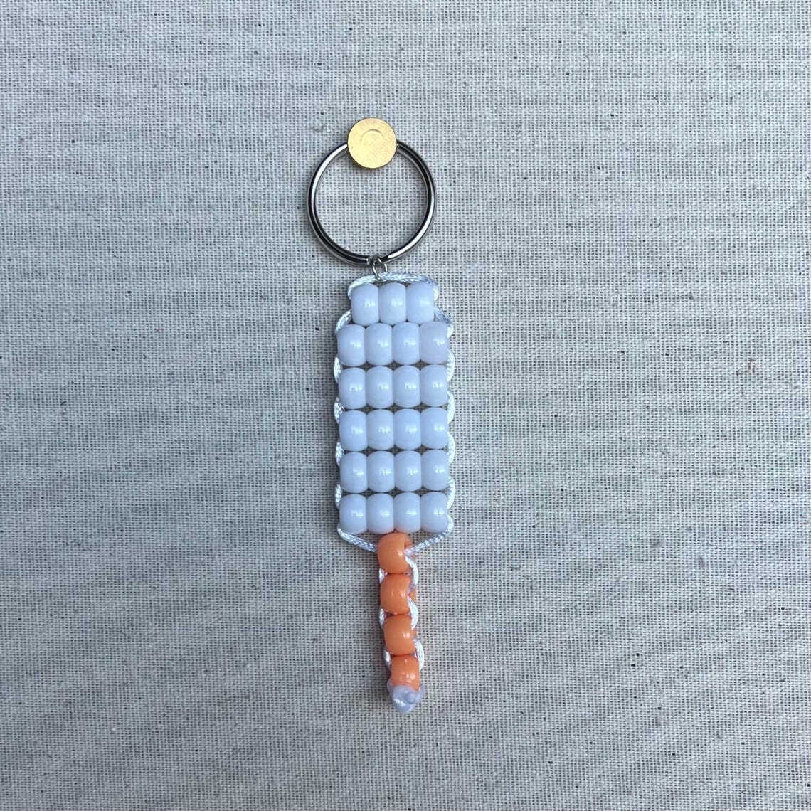 Popsicle Bead Keychain | Rainbow, Bomb Pop, Creamsicle - Etsy