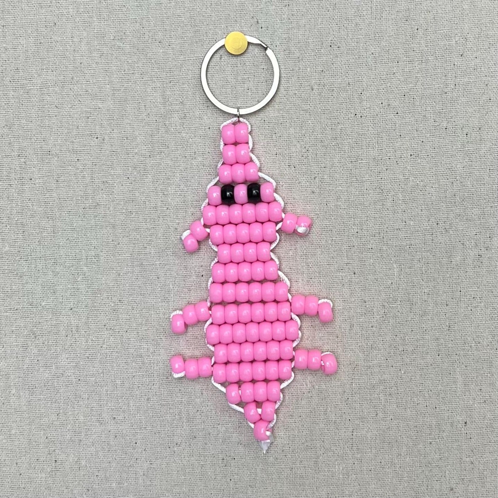 Pig Bead Pet Keychain | Piggy Bead Buddy | Kandi Retro 2000s 90s Y2K ...