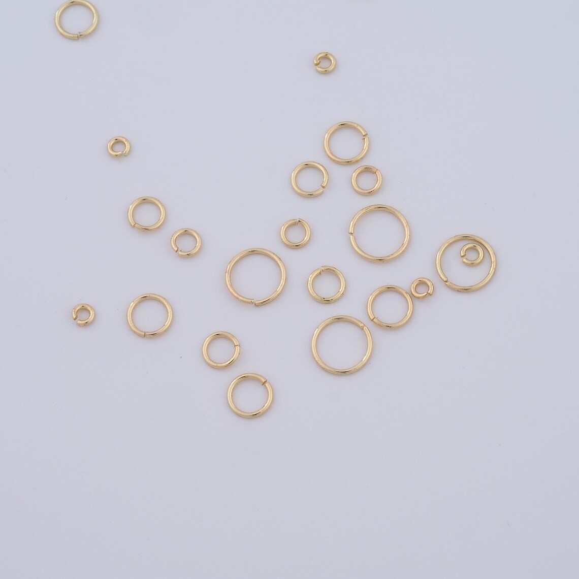 100 Pcs 14K Gold Filled Open Jump Rings,gold Jump Rings,dainty Jump ...