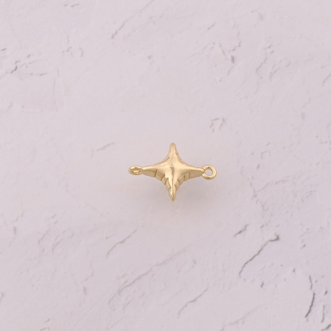18K Gold Filled Star Connectors Dainty Starburst Connectors for DIY ...