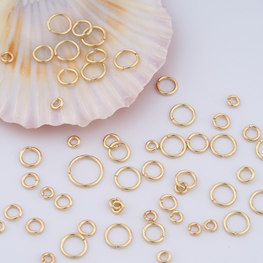 100 Pcs 14K Gold Filled Open Jump Rings,gold Jump Rings,dainty Jump ...