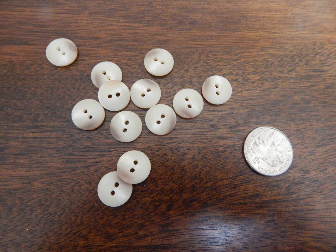 1/2" Variegated Beige Buttons, Set of 12 - Etsy