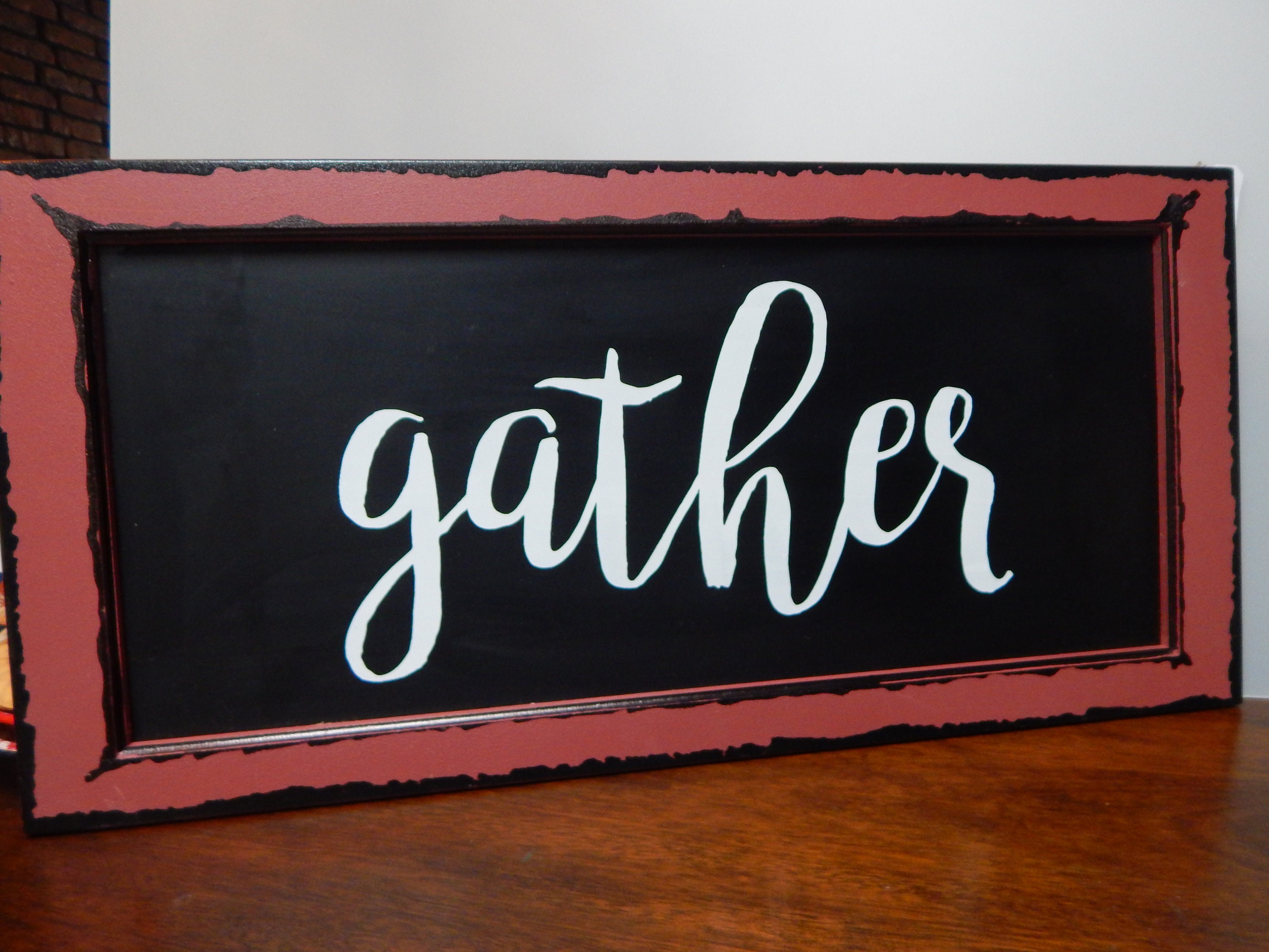 Gather Sign Farmhouse Sign Farmhouse Decor - Etsy