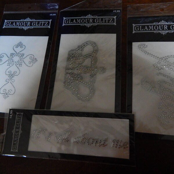 Rhinestone Iron Ons - Etsy