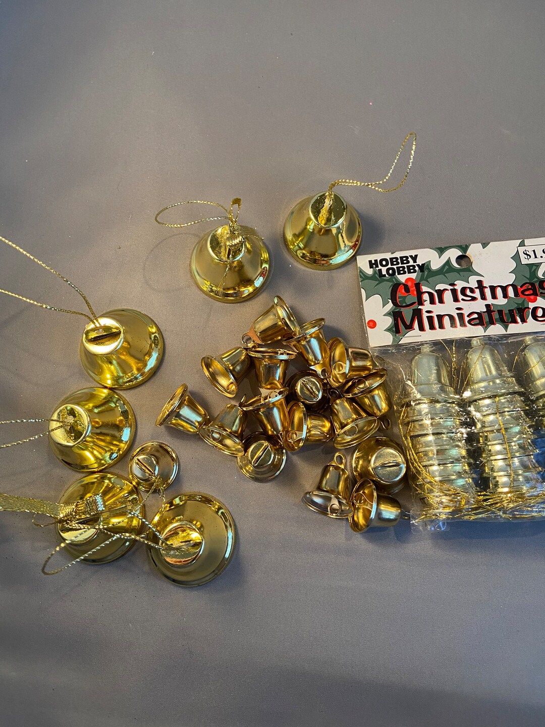 Gold Colored Bells, Wedding Bells, Christmas Bells, Large Lot, Three ...
