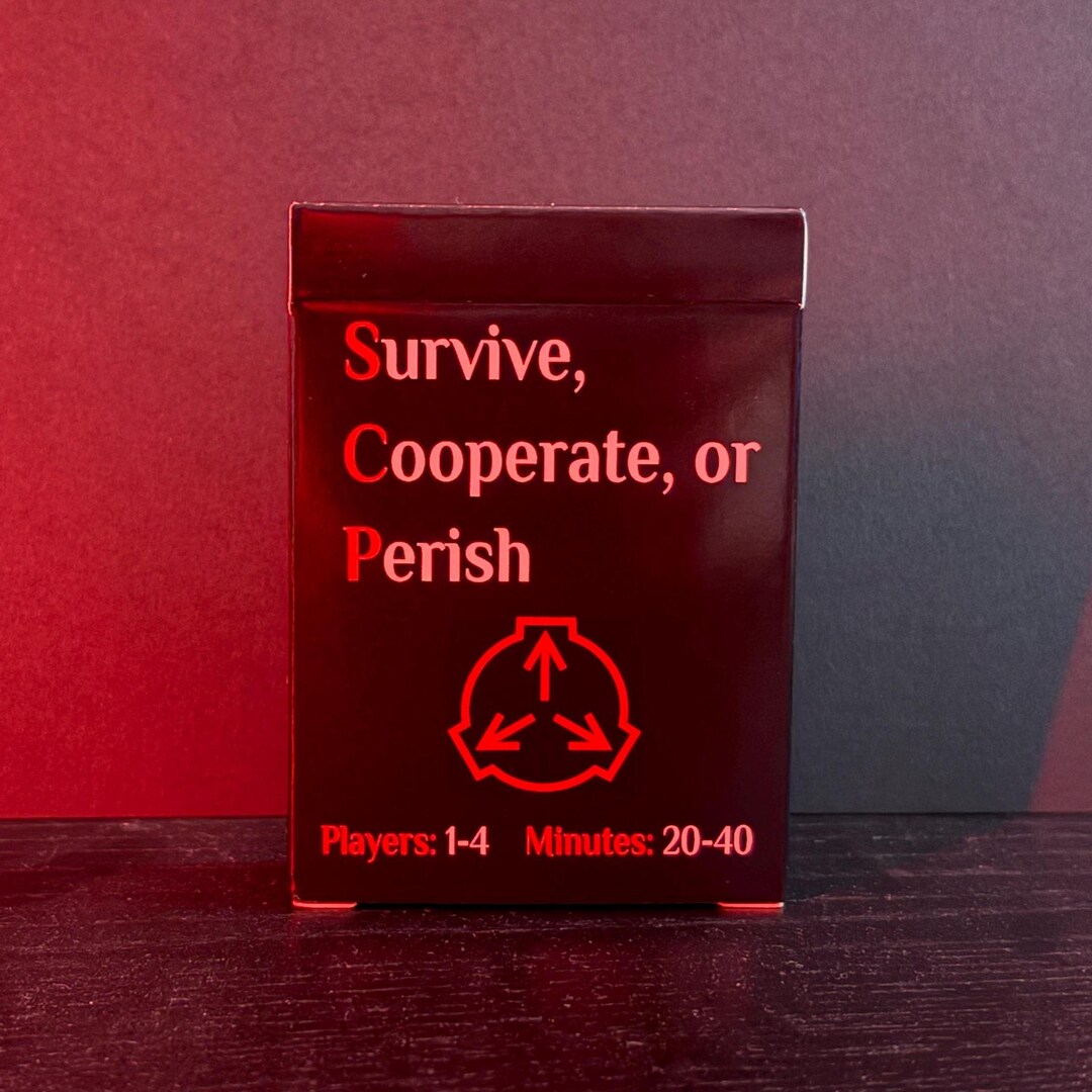 Survive, Cooperate, or Perish - an SCP Survival Card Game - Etsy