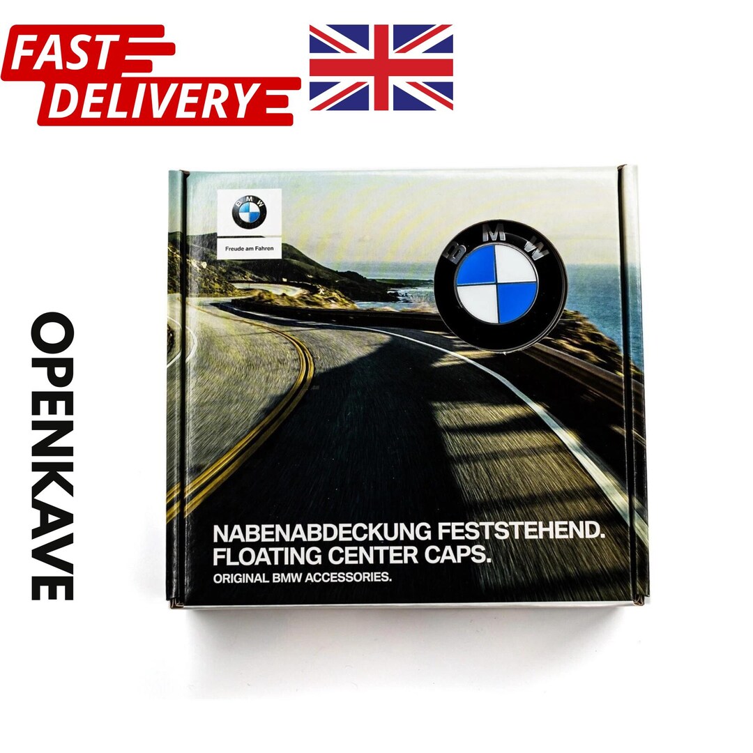 BMW Genuine 68mm Floating Spinning Wheel Centre Caps – Set of 4 for ...