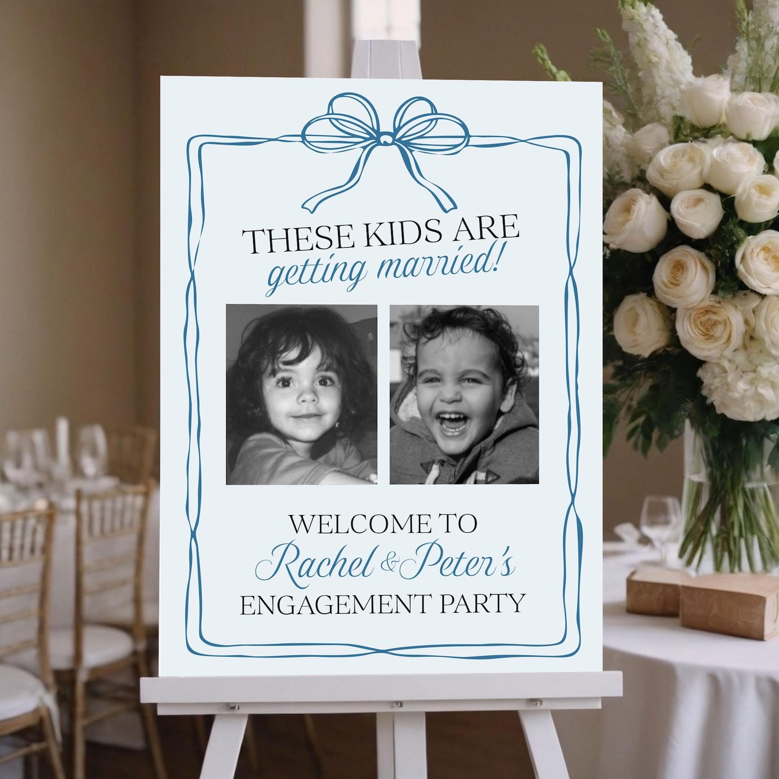 These Kids Are Getting Married Sign – Engagement Party Poster, Canvas ...