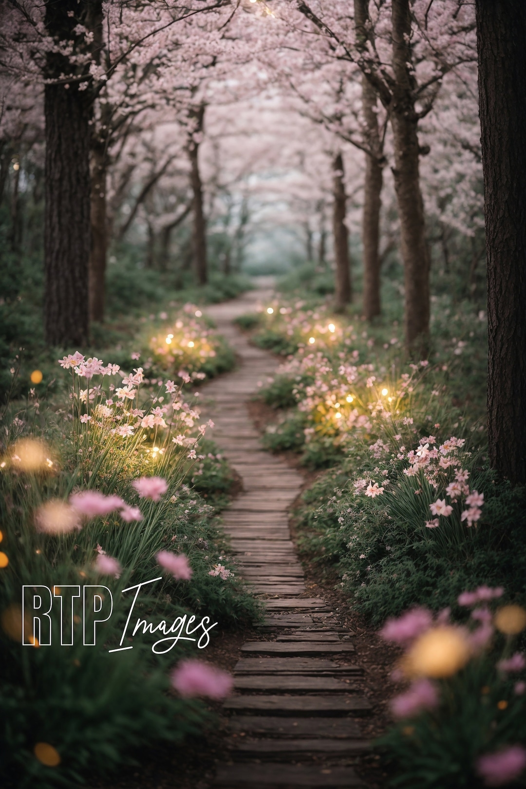 Virtual Background Spring Wildflowers, Composite Digital Background ...