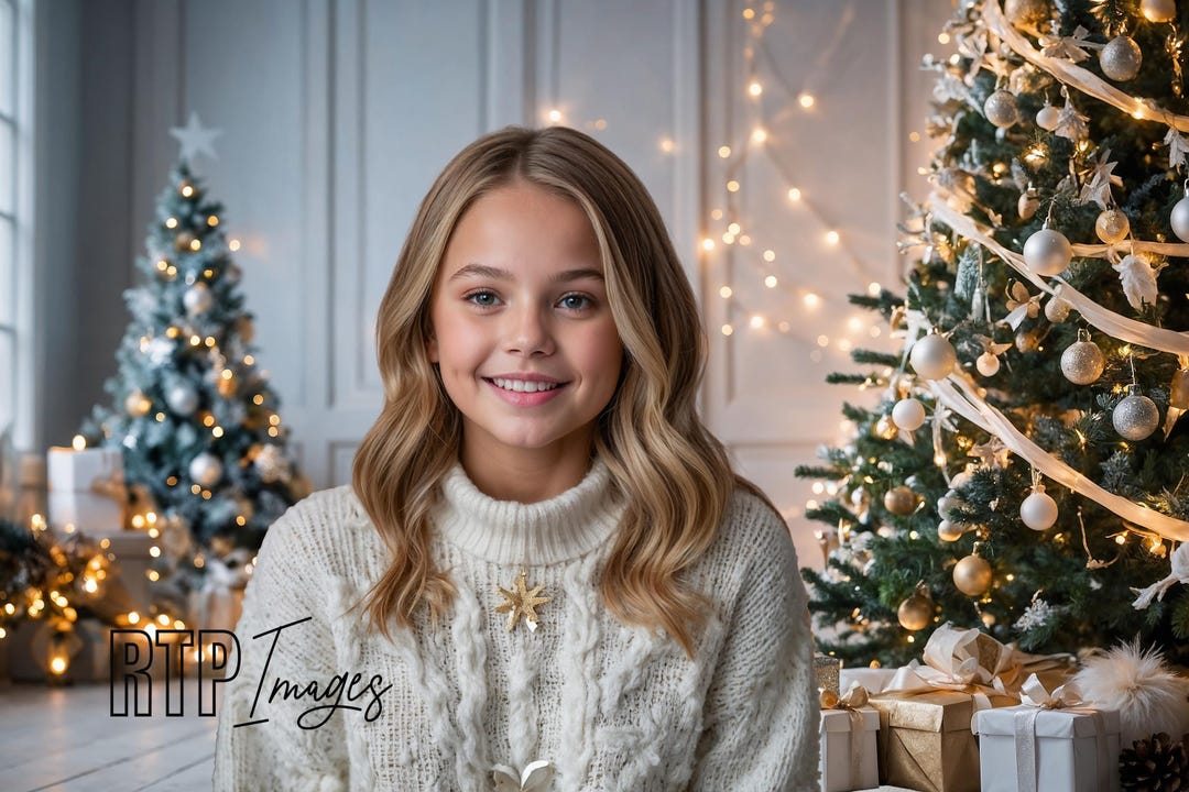 Winter Virtual Background Enchanted Snowy Fairy Forest Bokeh Lights ...