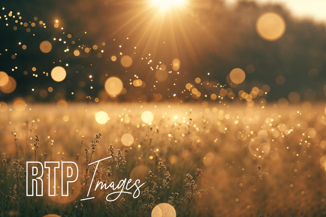Soft Focus Spring Golden Hour Field Virtual Background, Summer Glow ...