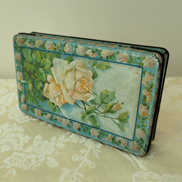 Floral Tin Box - Etsy