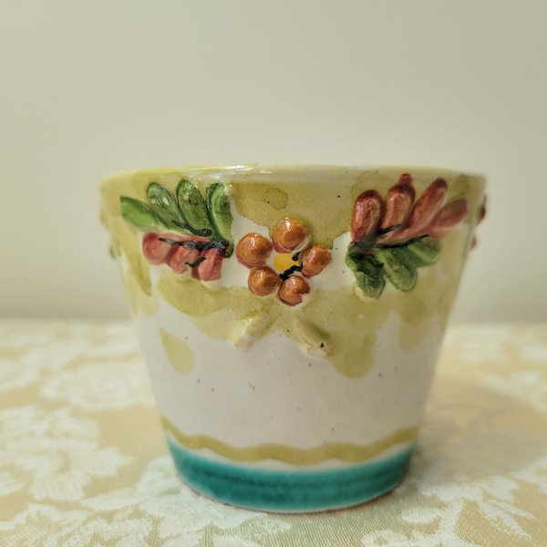 Small Vintage Pottery Flower Pots - Etsy
