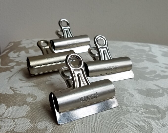 Vintage Boston Clip No. 4 Lot of 4 Extra Large 3 Bulldog - Etsy