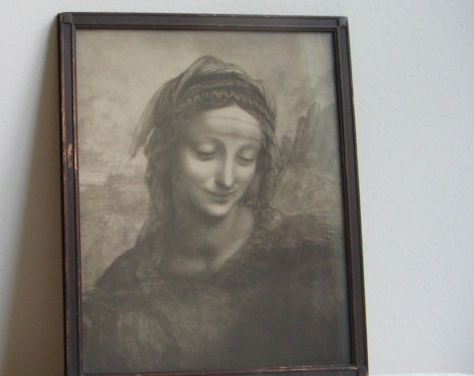 Vintage St. Anne Religious Art Print From Leonardo Da Vinci the Virgin ...