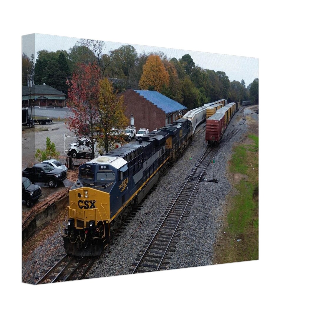 CSX 1834 Georgia Railroad Heritage Unit in Social Circle, Georgia ...