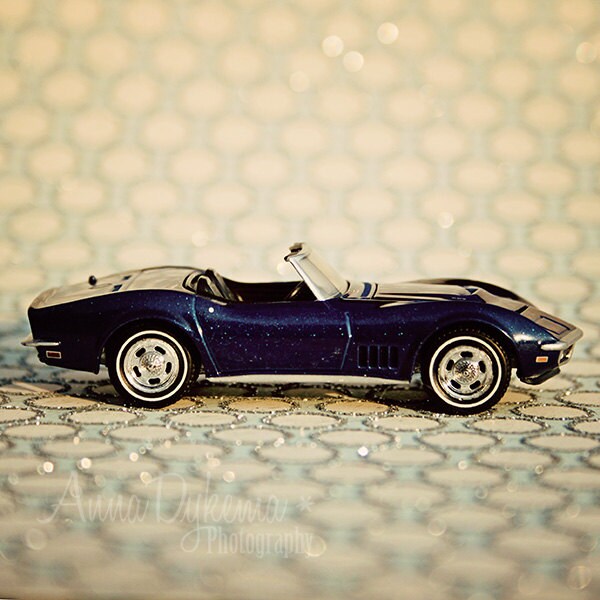 Nursery Kids Girls Room Toy Car Vintage Modern Seventies Glitter Disco ...