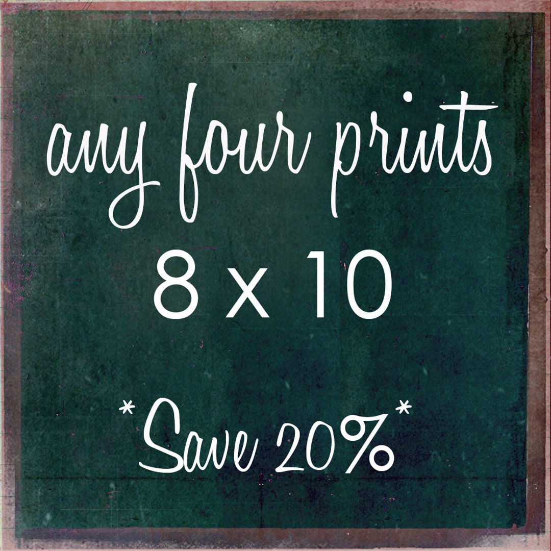 SALE Choose Any Four 8 X 10 Photographs - Etsy