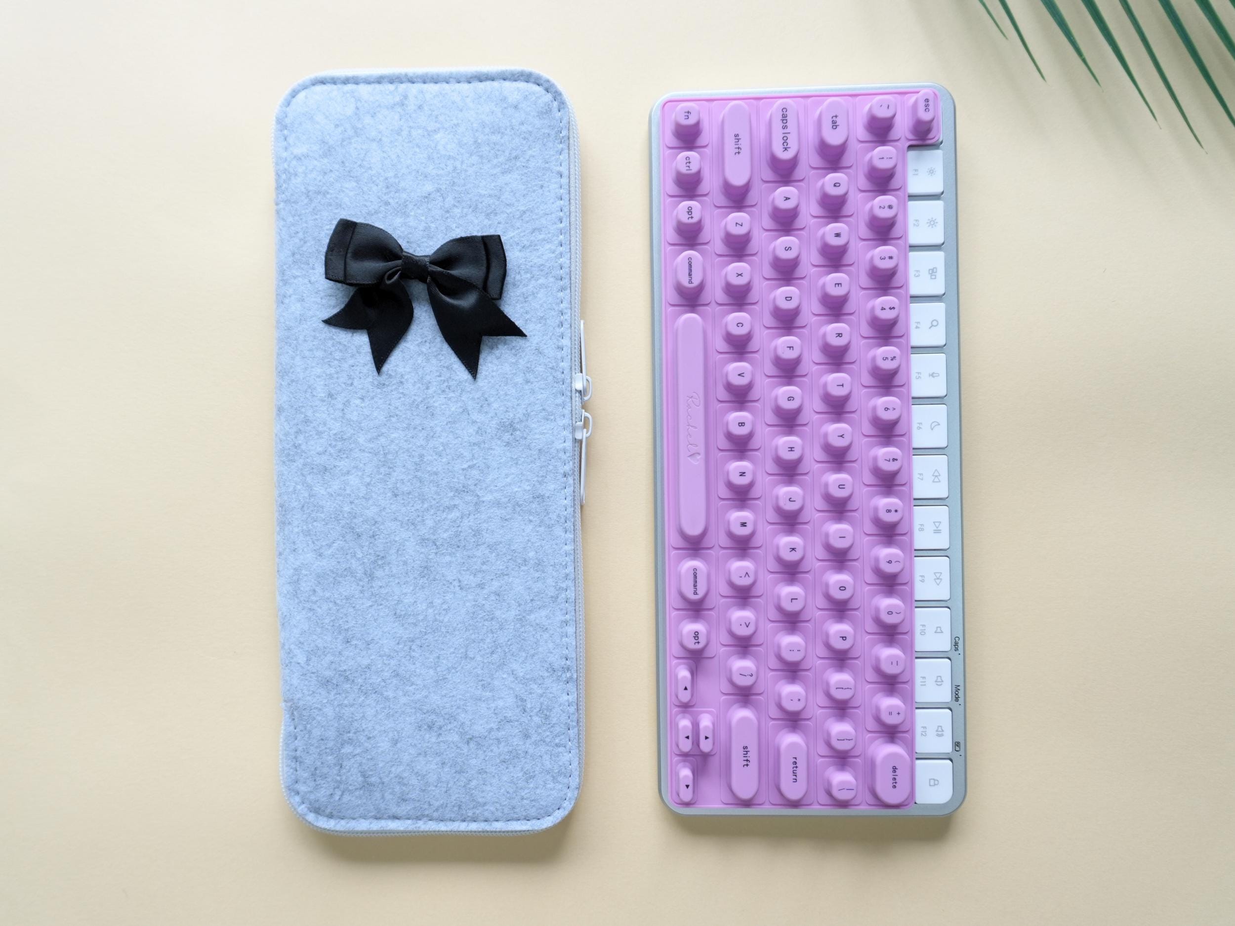 Purple Iris Keyboard Cover for Long Nails - Silicone Keyboard Cover ...