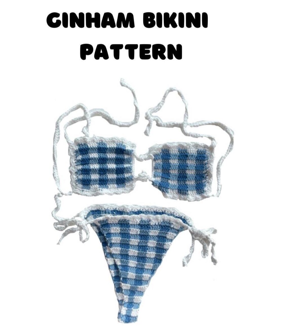 Crochet Gingham Bikini Pattern - Etsy