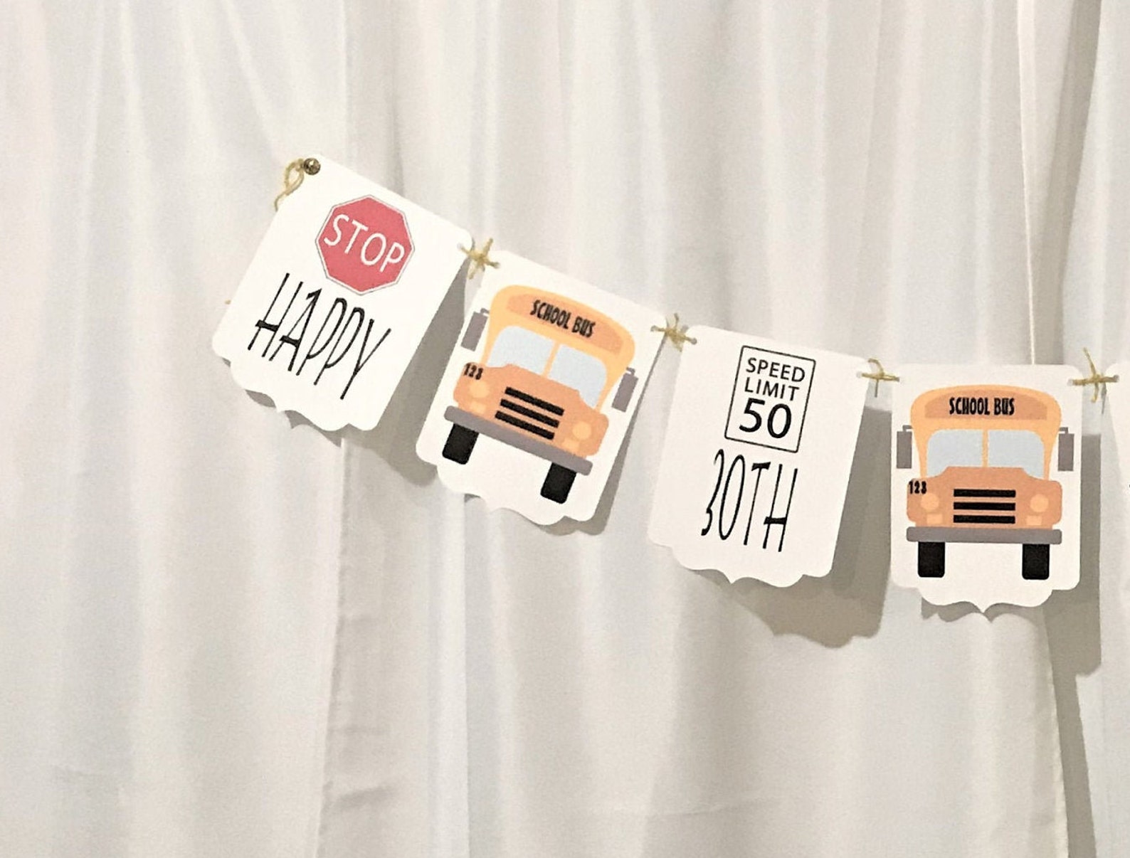 Bus Driver Birthday Banner Personalized Bus Driver Birthday | Etsy